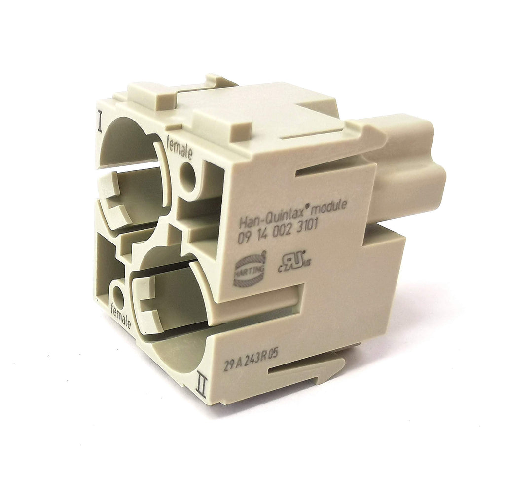 09140023101 HARTING Buchseneinsatz Han-Quintax module, Han-Modular, Ei ...